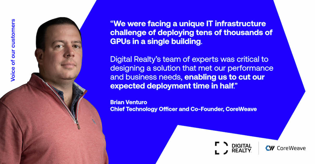 Learn how CoreWeave found a partner that could support their generative AI training deployment ...